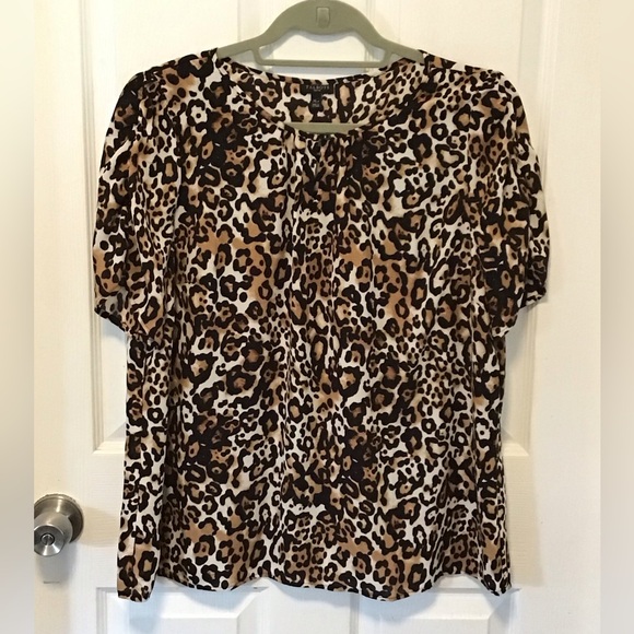 Talbots | Tops | Talbots Leopard Print Blouse Pxl | Poshmark